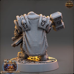 Dwarf Duergar Fighter Hammer | D&D| 28mm,32mm,54mm, 75mm, 100mm Scale ...
