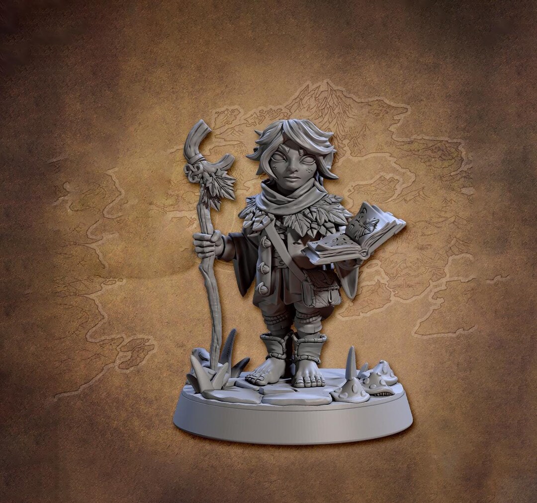 Halfling Gnome Rogue Assassin Adventurer PC NPC Resin Miniature ...