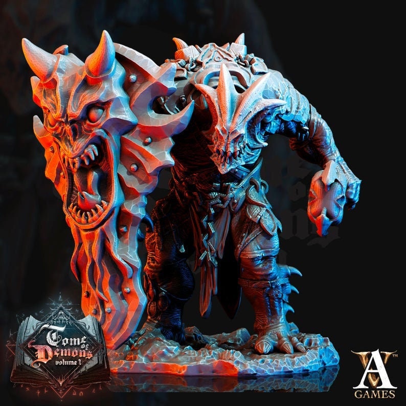 Tanarukk Demon Dnd | 70mm | Foot Soldier Demon | 32mm Scale | Out of ...