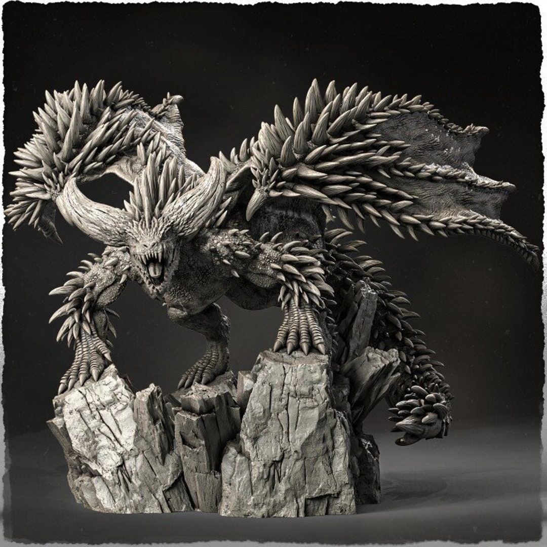 Spiked Flying Dragon Beast (4 Sizes) D&D Miniature | Young, Adult, Huge ...