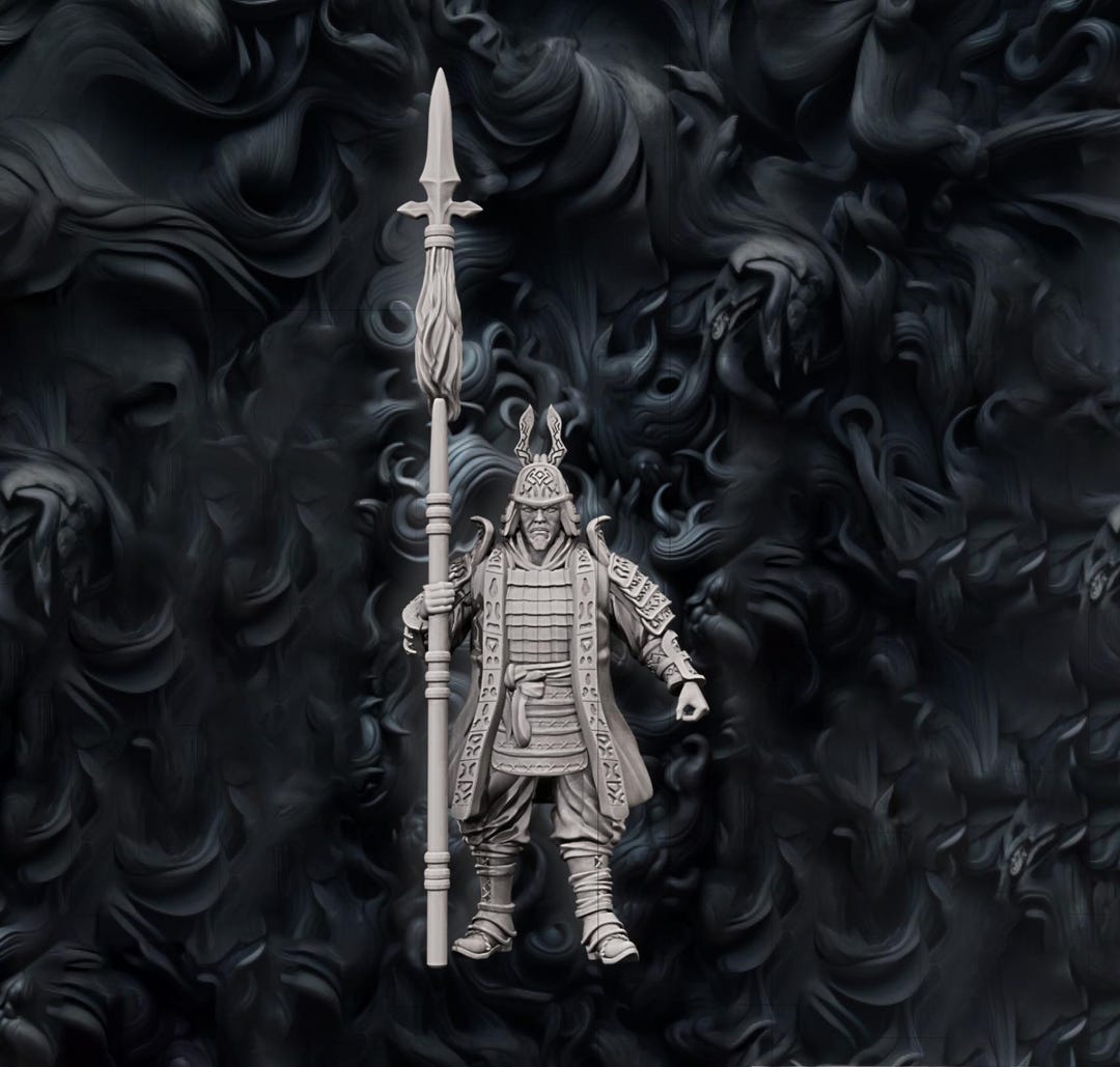 Samurai Polearm Master, Fighter Battle Master, Paladin | Dnd Unpainted ...