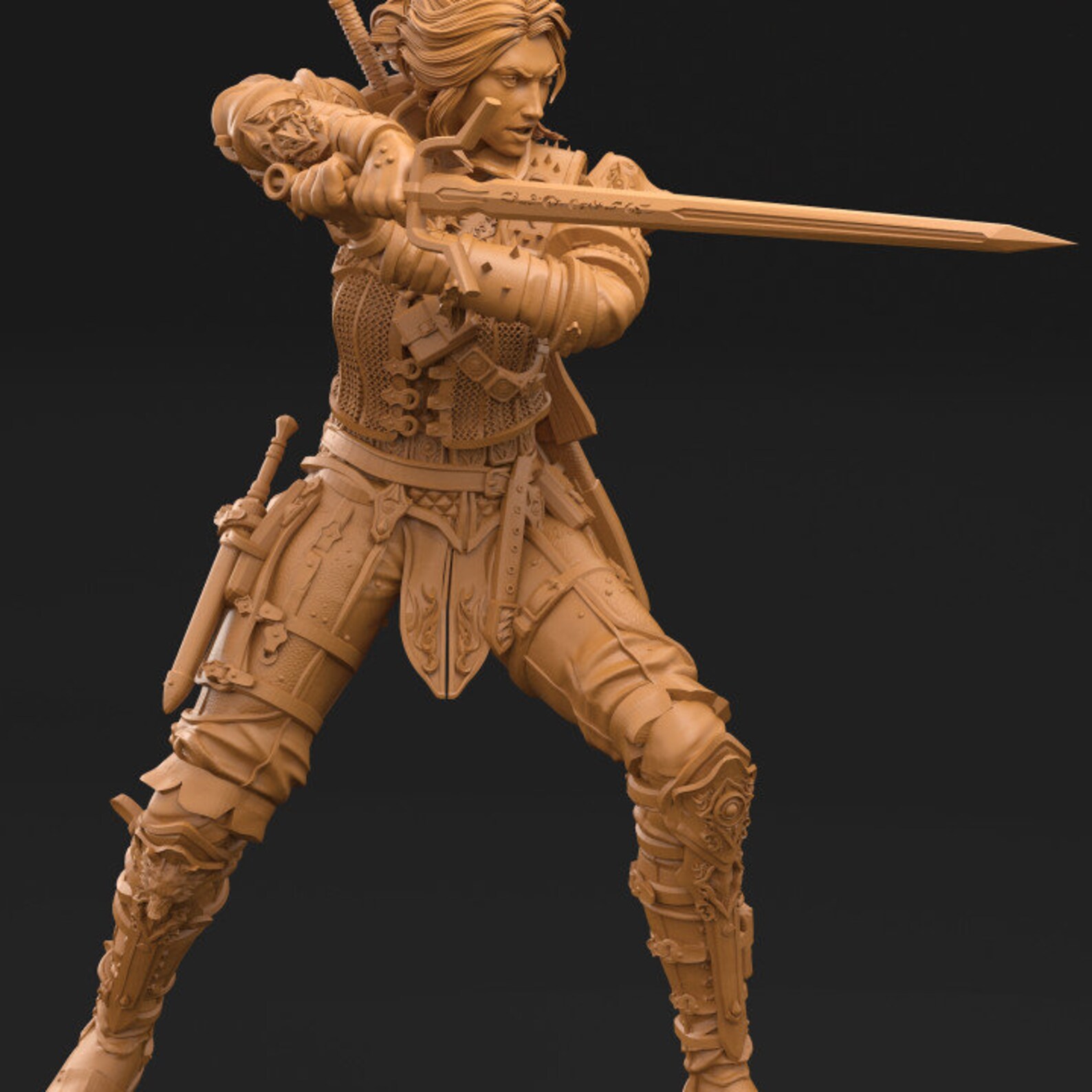 Pinup Female Human Fighter Ranger Monster Hunter PC NPC - Etsy