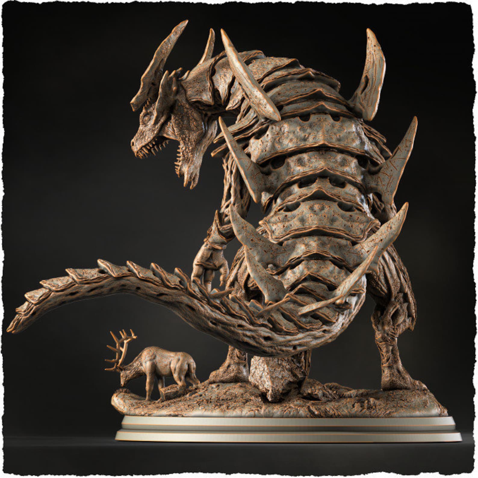Forest Beast, Tarrasque D&D 5e | 28mm,32mm Scales 145mm Long, 95mm ...