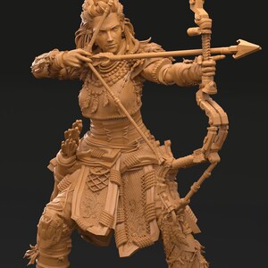 Pinup Female Human Fighter Ranger Archer PC NPC | 50mm & 100mm ...