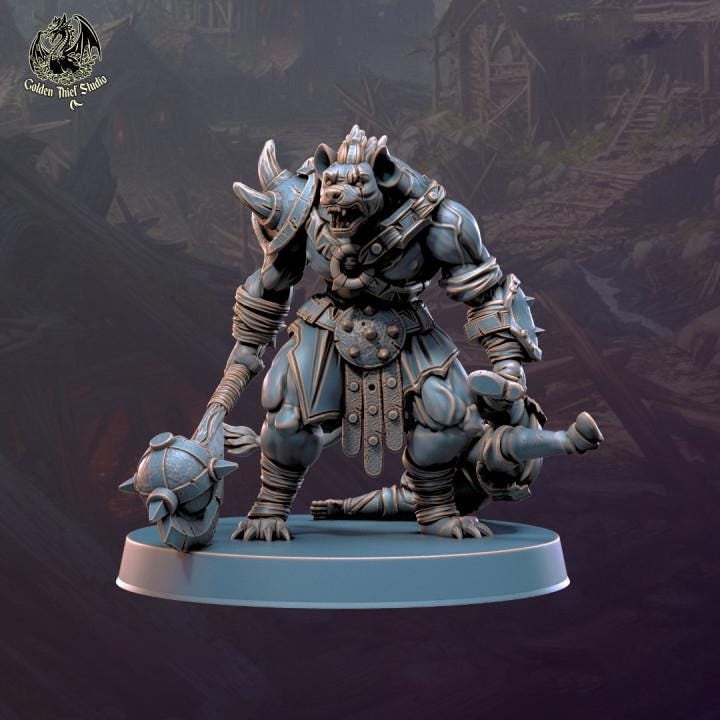 Gnoll Fighter Marauder | Resin Miniature| Dungeons and Dragons | 5 ...