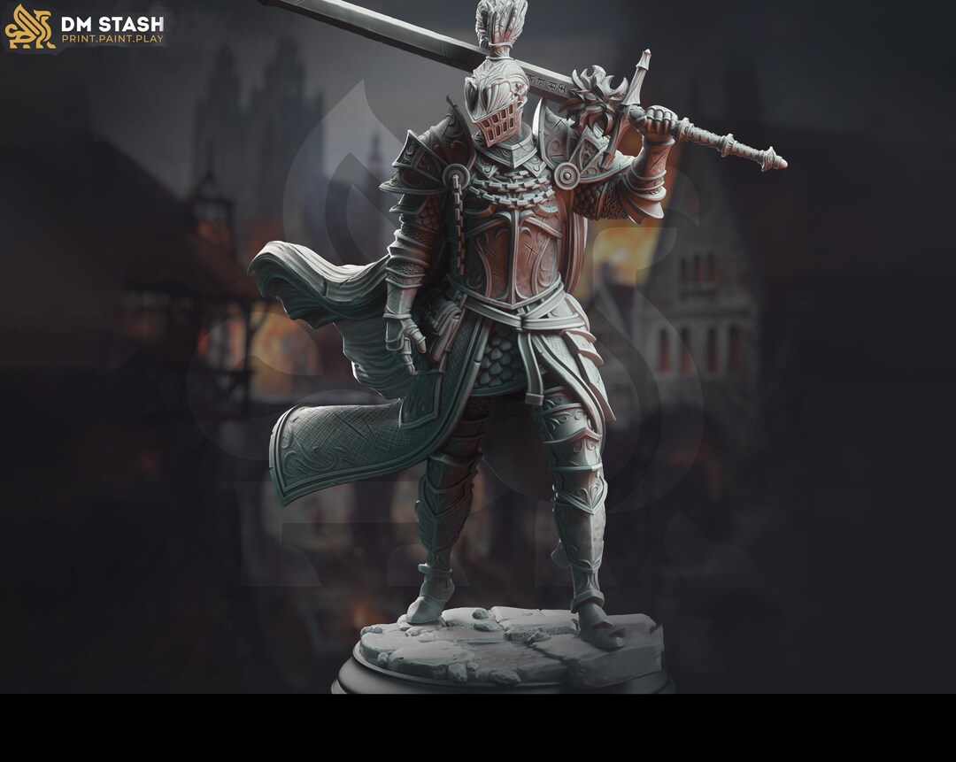 Oathbreaker Paladin, Fighter Battlemaster | D&D 5e Unpainted Miniature ...