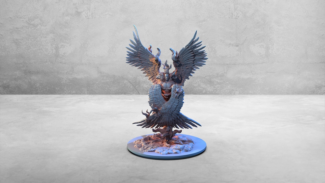 Cherubim Angel Celestial | 28mm, 32mm Scale | Resin Miniature ...
