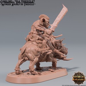 Goblin Mounted on Boar | Dnd Miniatures | Dungeons and Dragons | 28mm ...