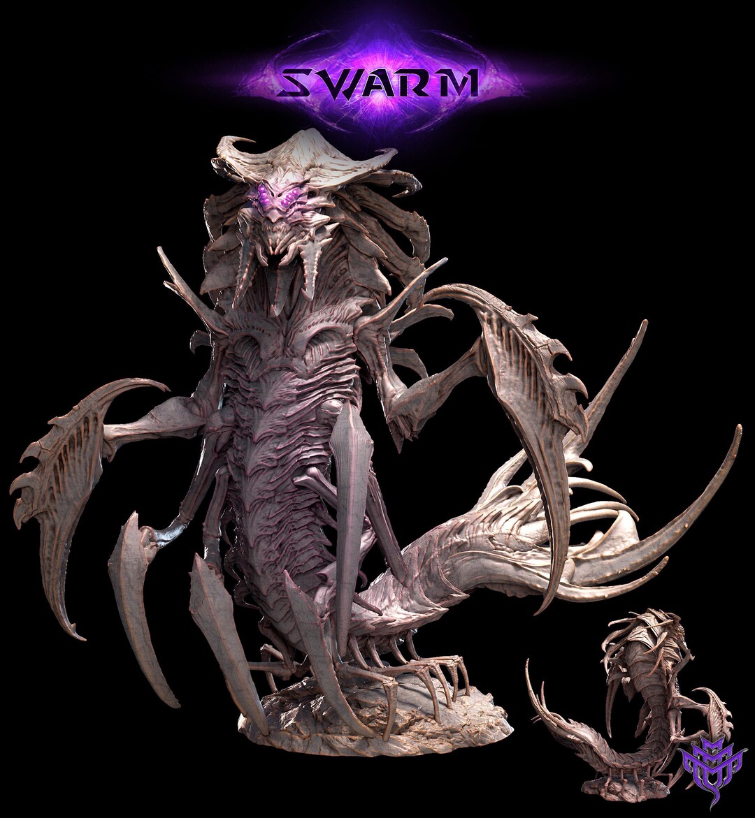 Insectoid Terralisk Sci-fi or D&D Miniature | Sizes 40mm, 50mm, 60mm ...