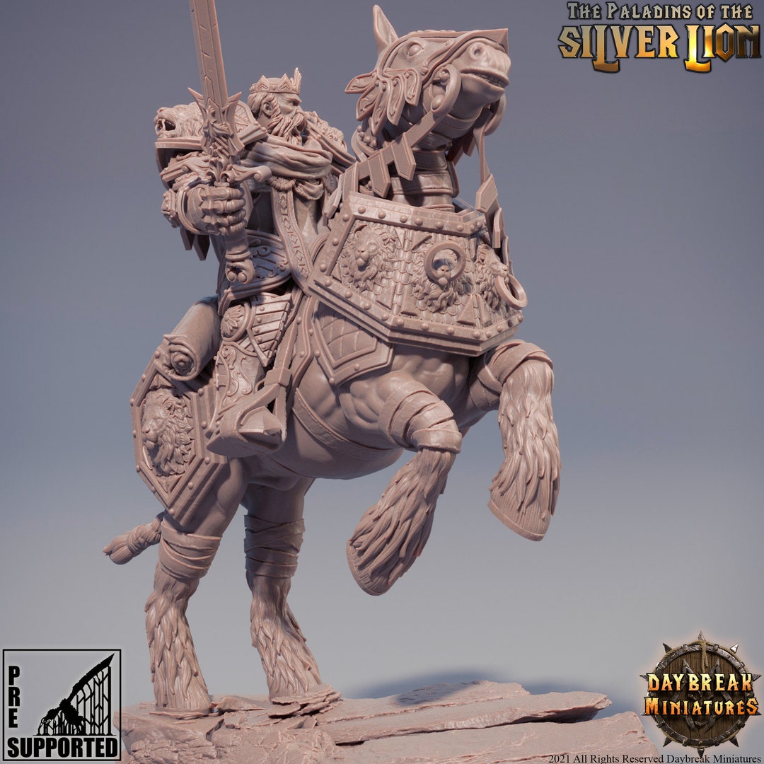 Paladin | Mounted Knight | Miniature | Heavy Armor | Dungeons and ...