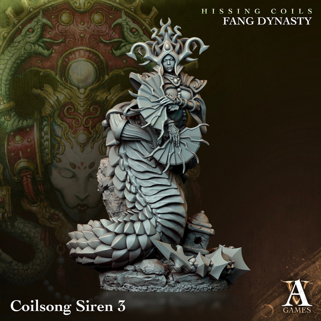 Naga Guardian, Halfblood Yuan-ti | 5 Sizes /scales | Dungeons and ...