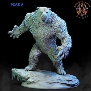 Bearfolk Werebear With Axe | Available in 4 Sizes/scales|archvillain ...