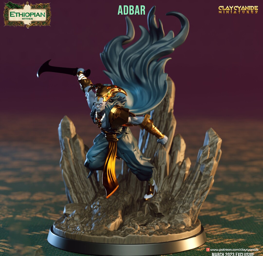 Male Tiefling Warlock Hexblade, Fighter, Ranger, Blood Hunter | 28mm ...