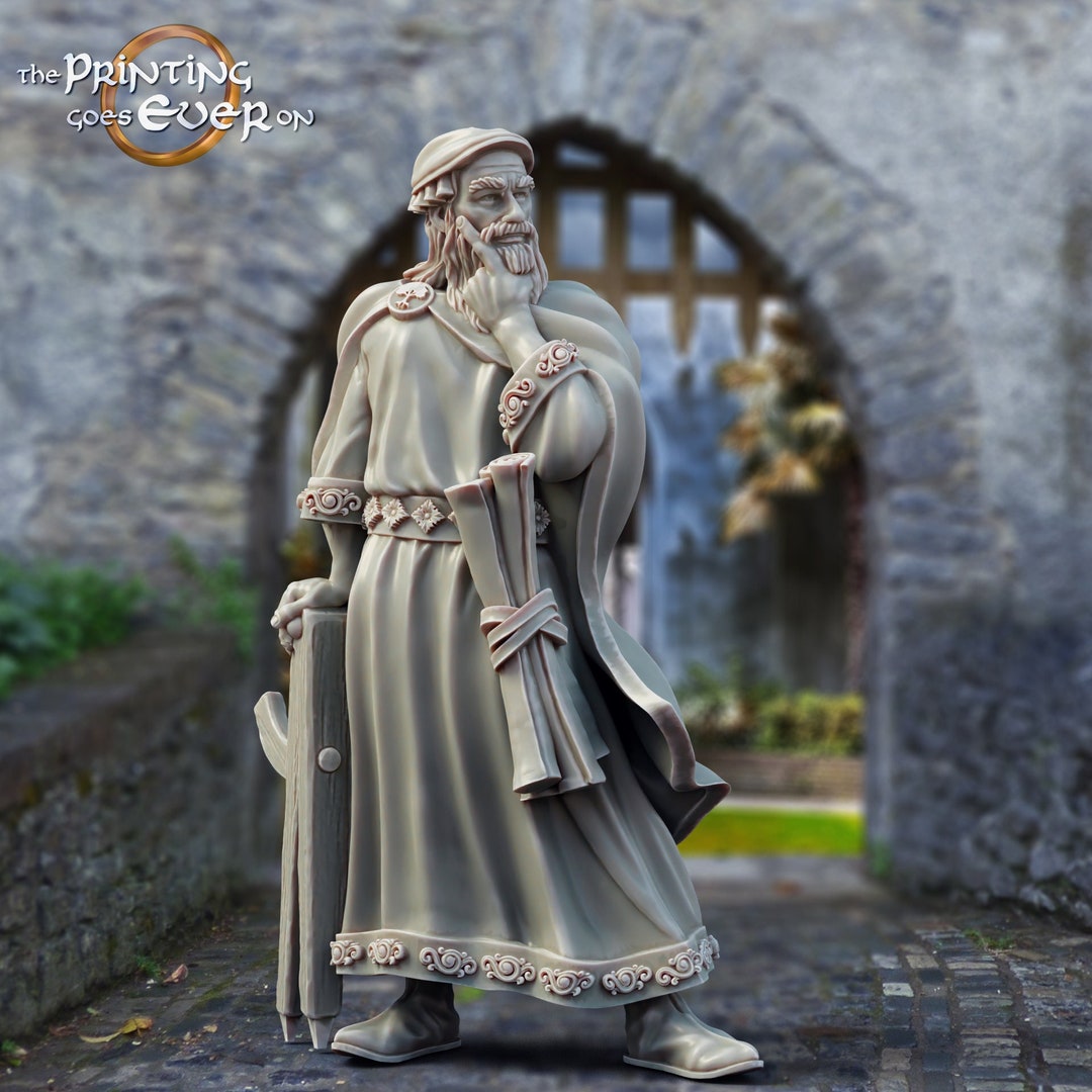 NPC Architect Resin Miniature | Miniature |3 Sizes /scales | Pathfinder ...