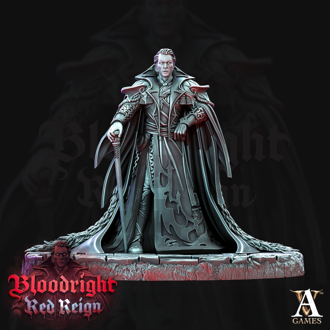 Vampire Lord Strahd Standing | 3 Sizes /scale | Undead Miniatures ...
