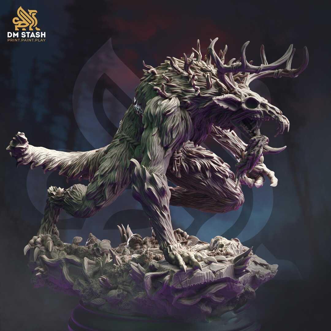Wendigo Fey Flesh Eater Monstrosity | 28mm,32mm, 54mm, 75mm Scale ...