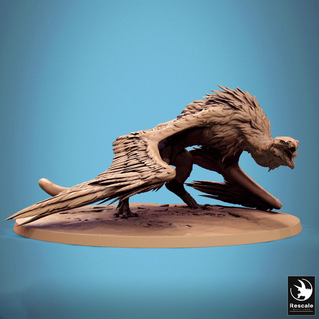 Giant Vulture (4 Sizes) D&D Miniature | Sizes: Medium.large,huge ...