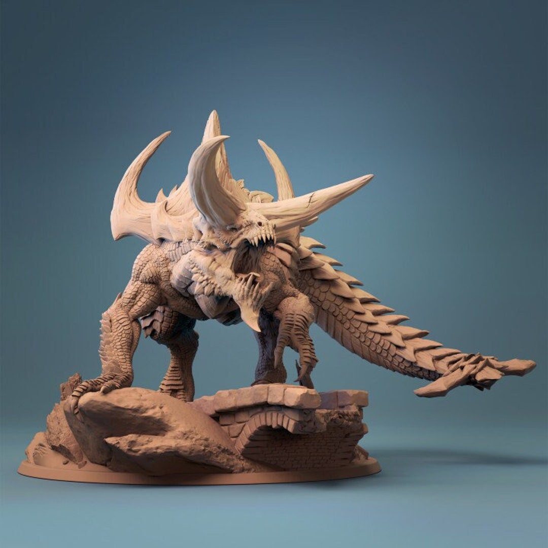 Tarrasque Remastered- Lord of the Print | Gargantuan Monstrosity 75mm ...