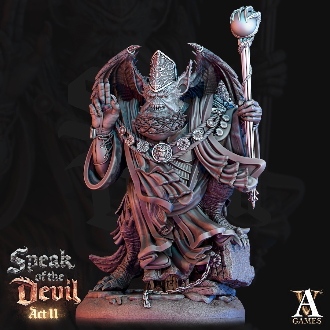 Greater Devil - Amnizu Devil, Styx Devils Resin Miniature| Medium 35mm ...