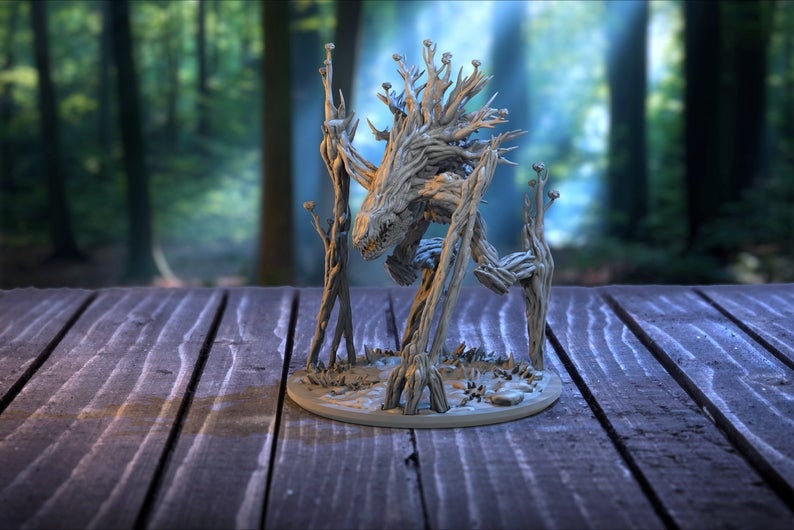Twig Blight Treant Miniature | 100mm Tall | 28mm/32mm Scale ...