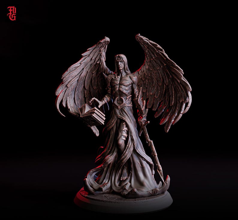 Celestial Angel Commander | 28mm,32mm,54mm,75mm,100mm Scale Resin ...