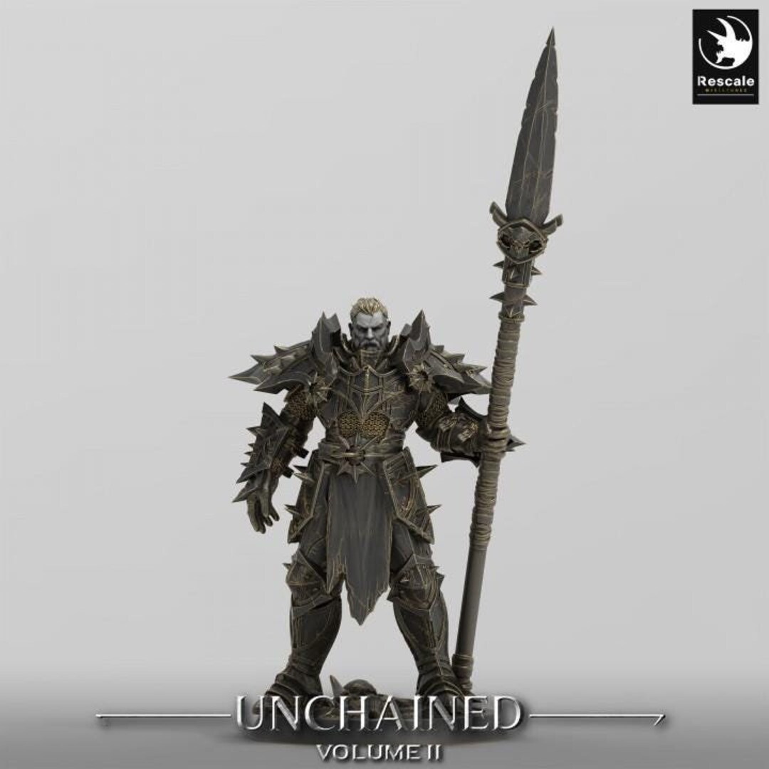 Oathbreaker Paladin, Fighter Polearm Master PC / NPC, Dnd 5e Unpainted ...