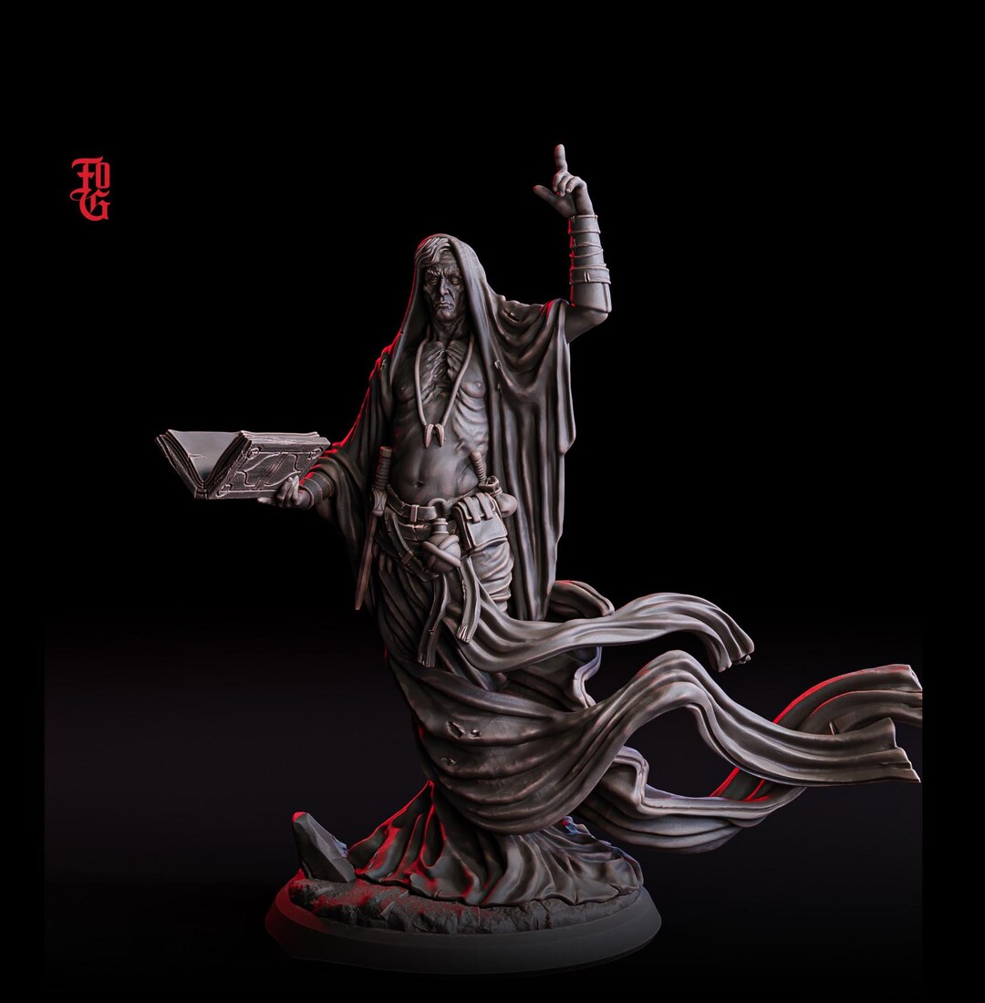 Male Warlock, Sorcerer, Cleric PC / NPC | 5 Sizes /scales | Player Mini ...