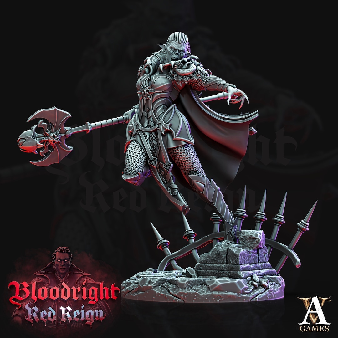 Female Vampire Fighter | 75mm | Dnd 5e Miniature | Dungeons and Dragons ...