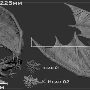 Elder Brain Dragon | Young, Mature & Ancient 225mm High - 330mm Long ...