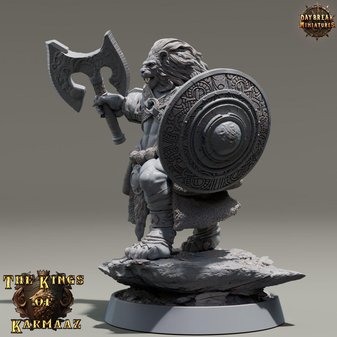 Leonin Lionfolk Fighter Barbarian | 5 Sizes /scales | Dungeons and ...