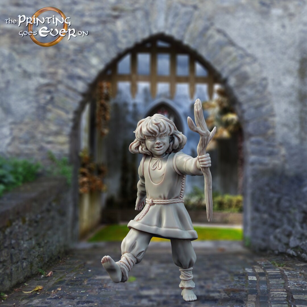 NPC Boy Resin Miniature | Miniature | Available in 28mm, 32mm, Scales ...