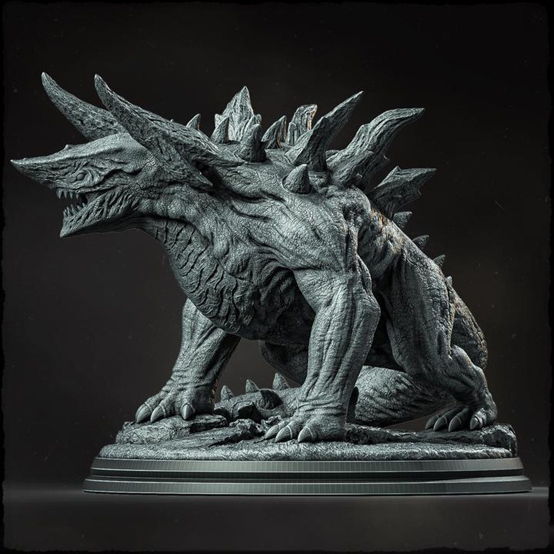 Kaiju, Behemoth, Tarrasque (4 Sizes) D&D Miniature | Torso 120mm Long ...