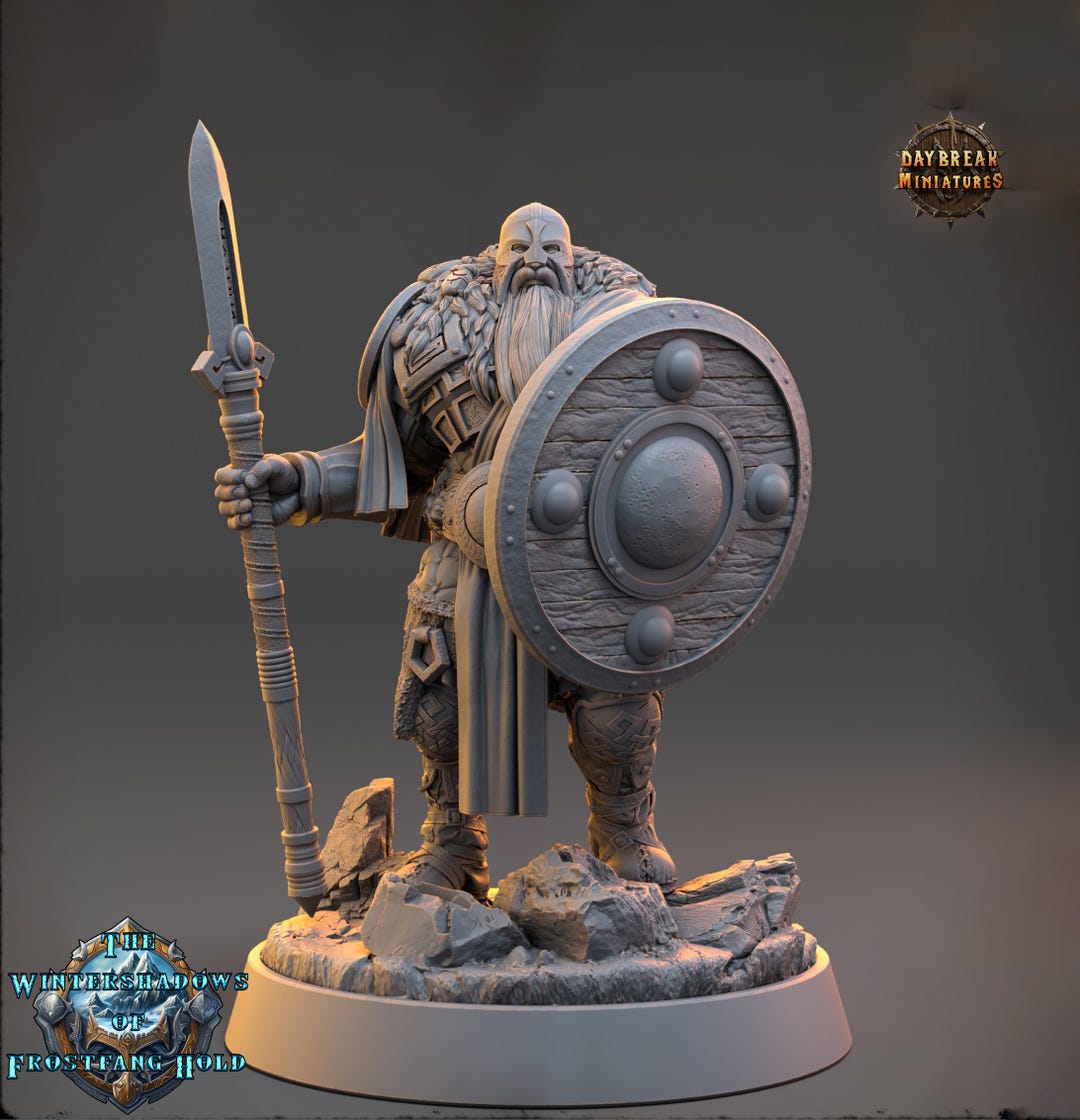 Viking Human Ranger Barbarian Fighter PC NPC | 28mm, 32mm,54mm, 75mm ...