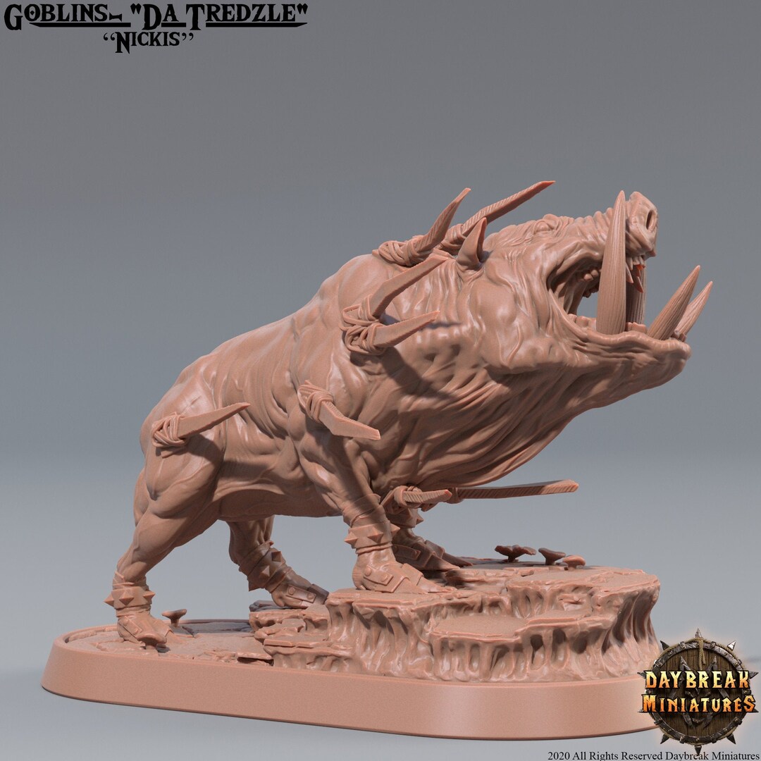 War Boar | Dnd Miniatures | Dnd | 3 Sizes /scale| Pathfinder | Figure ...