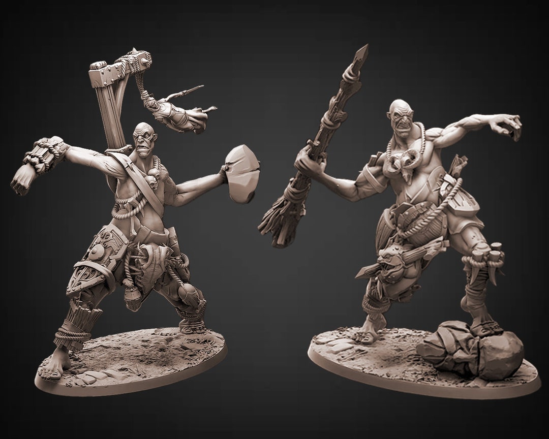 Stone Giant, Oger | 28mm, 32mm Scale | 95mm Tall / Dnd | Pathfinder ...