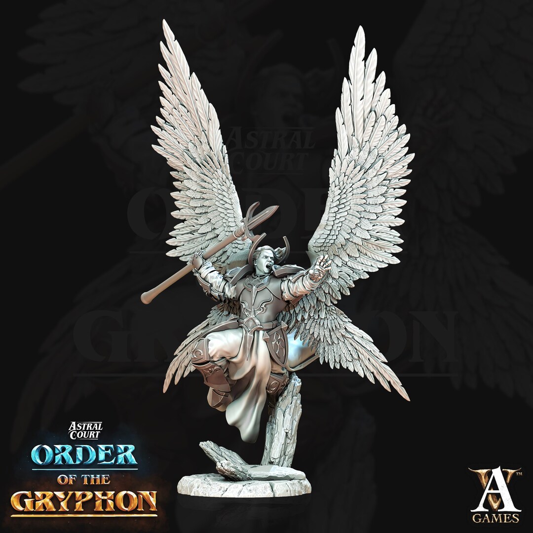Male Celestial Angel, Solar, Deva | 28mm, 32mm,54mm, 75mm, 100mm Scales ...