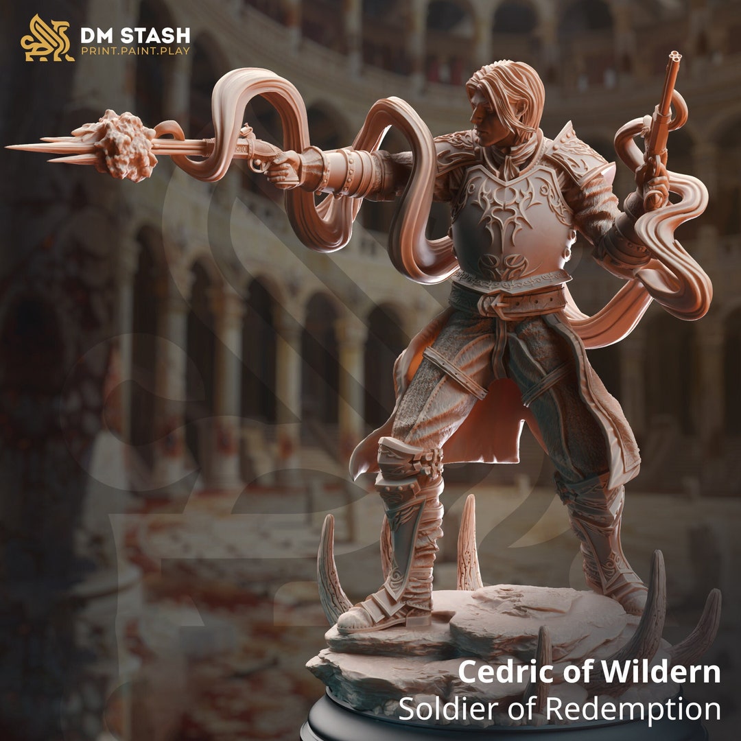 Human Male Fighter Eldritch Knight Gunslinger PC NPC | 5 Sizes /scales ...