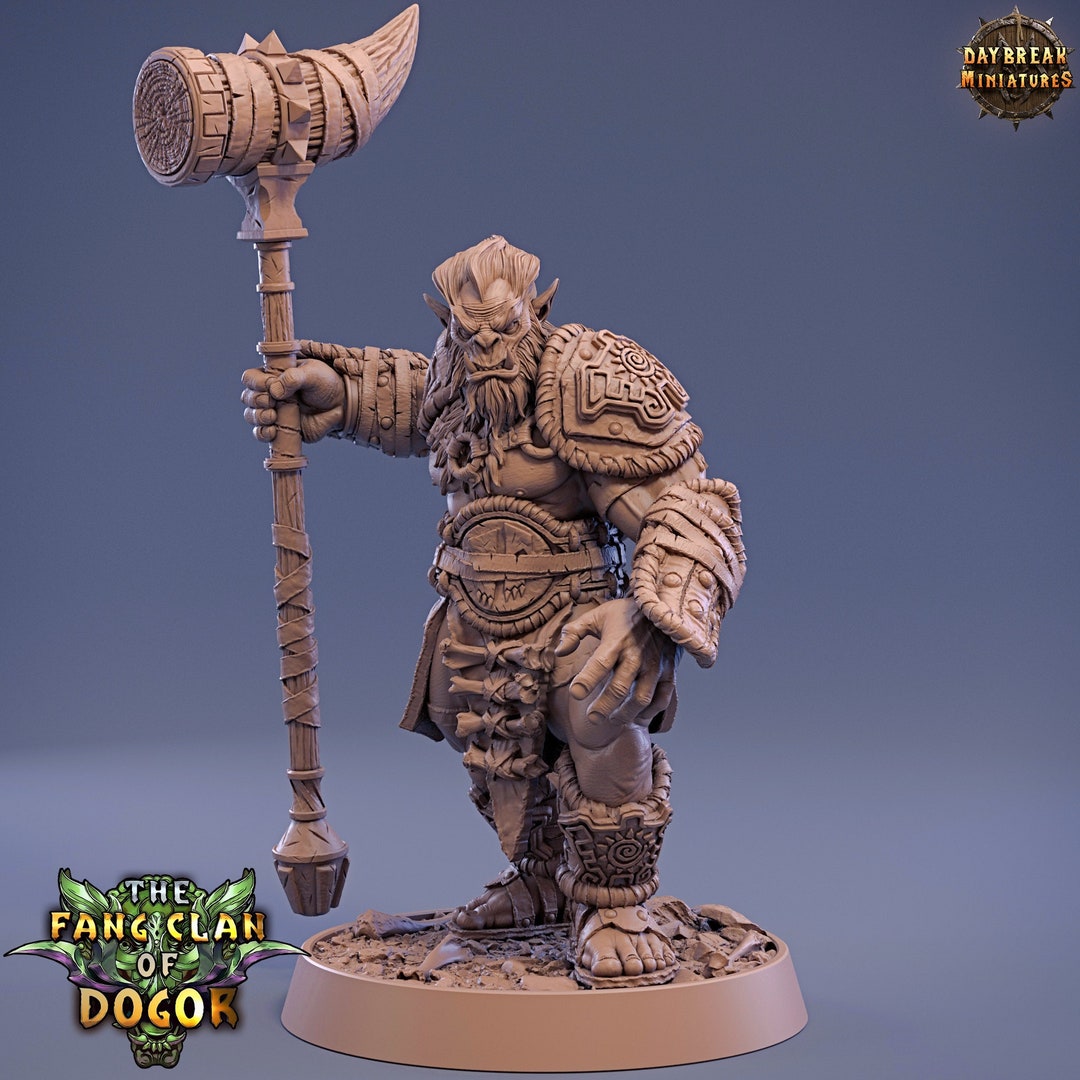 Bugbear Fighter Warrior Barbarian | Scales 28mm | 32mm | 75mm ...