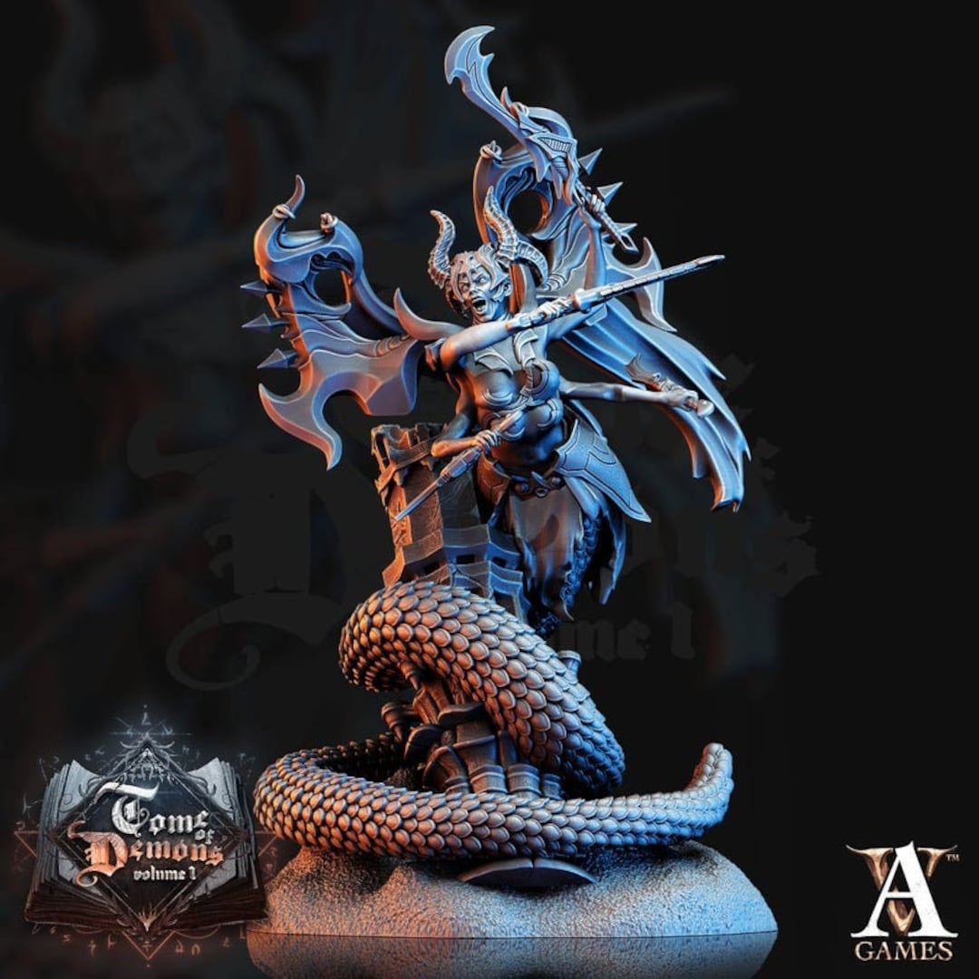 Marilith Demon General | Demon Prince | 127mm, 5 Inches Tall | Out of ...