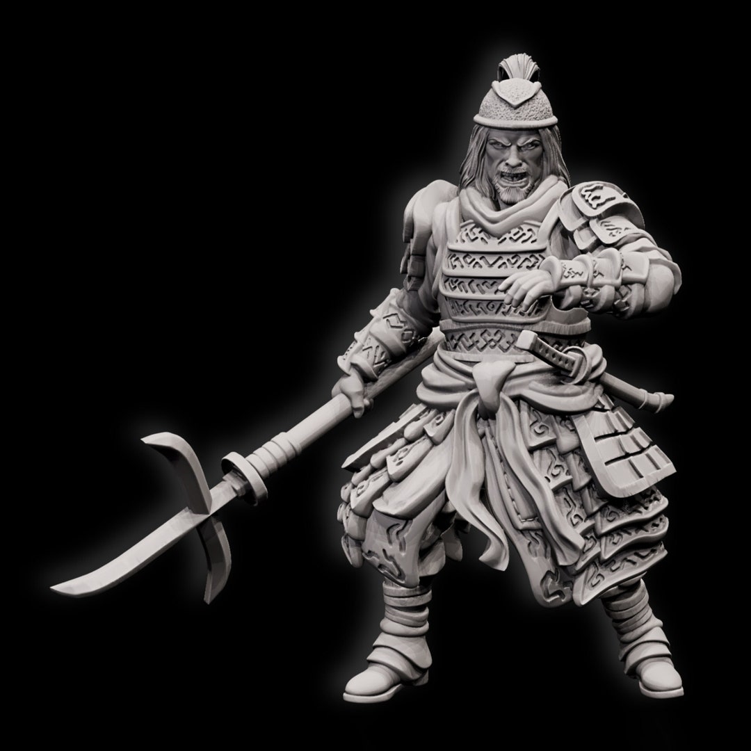 Fighter Battle Master, Samurai, Polearm Master | Dnd Miniature 28mm ...