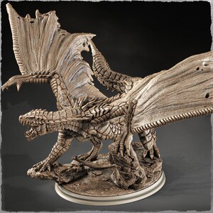 North American Dragon (4 Sizes) D&D Miniature | 220mm Long, 235mm Wing ...