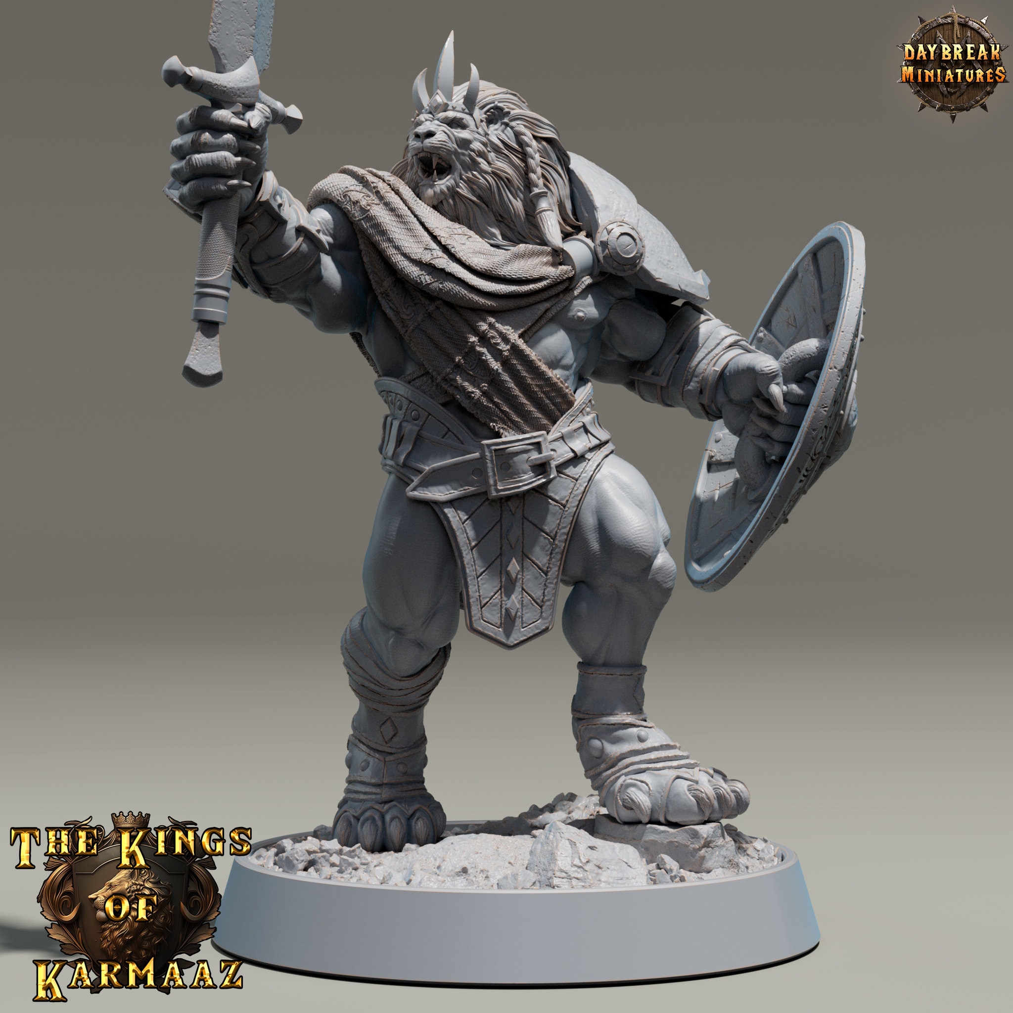 Leonin Lionfolk Fighter Paladin | 5 Sizes /scales | Dungeons and ...