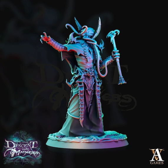 Mind Flayer Illithid Unpainted Miniature 75mm Scales | Etsy