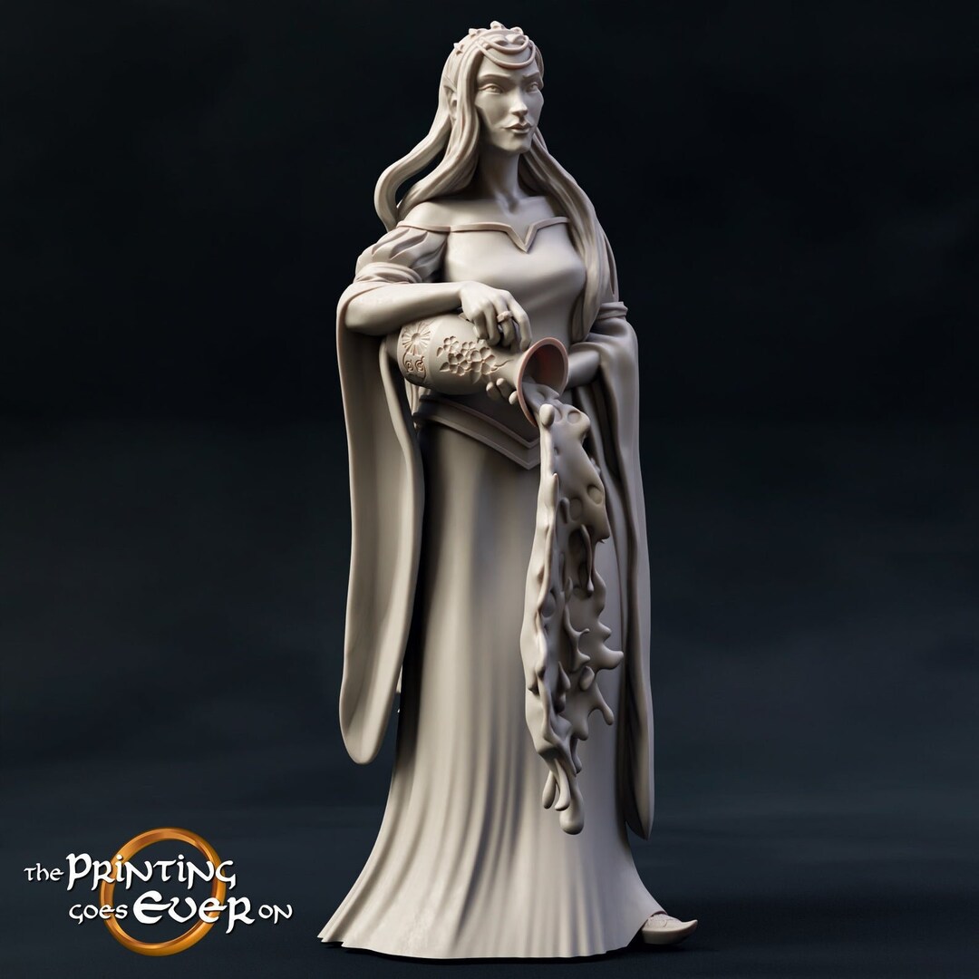 Fey Female Elf Queen | 3 Sizes /scale Pathfinder Figure | Dnd | Elf ...