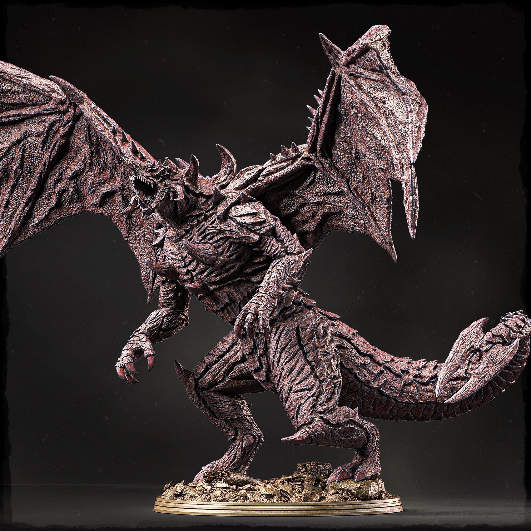 Winged Colossal Titan – Unpainted Resin Apex Monster | 5 Sizes - Etsy