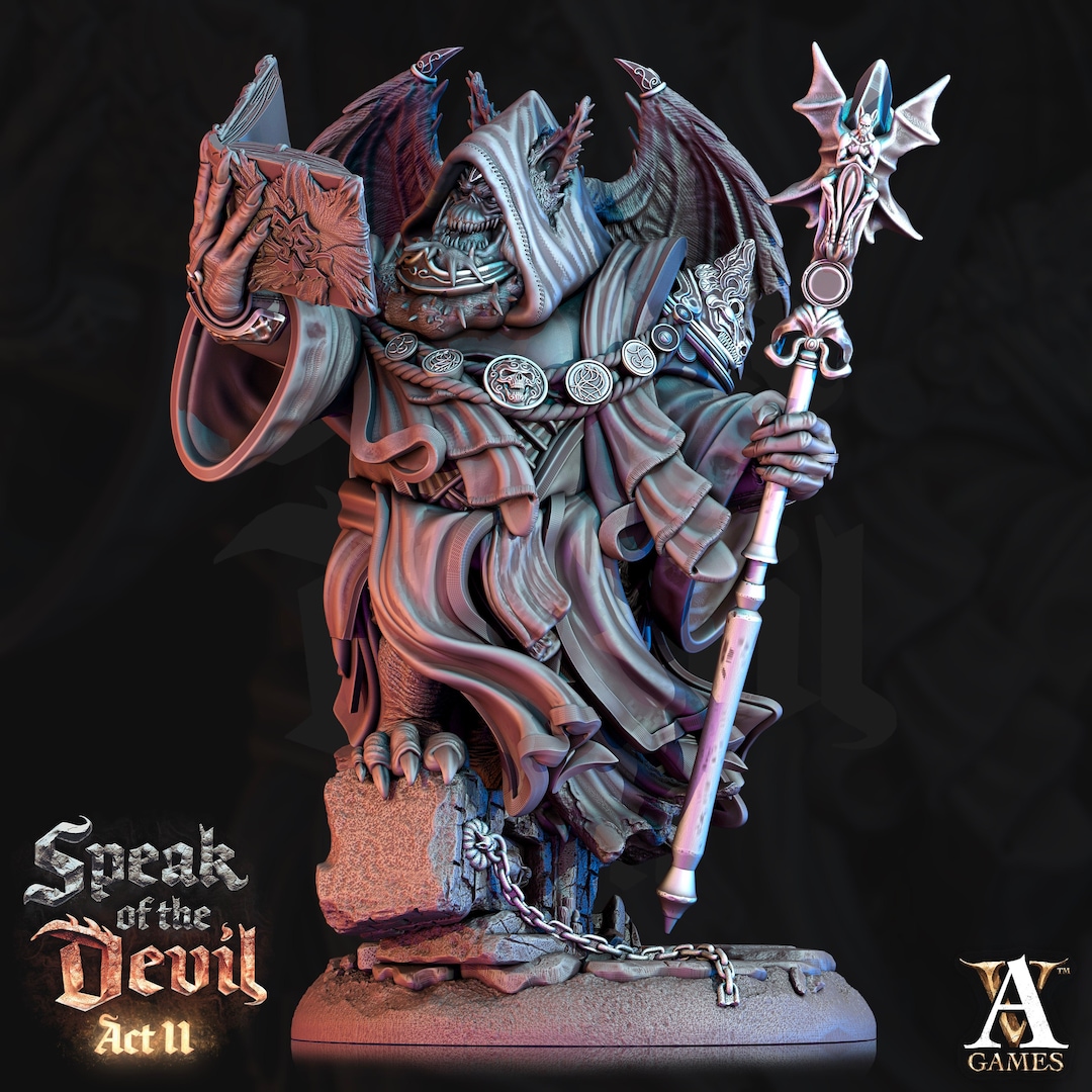 Greater Devil - Amnizu Devil, Styx Devils Resin Miniature| Medium 35mm ...