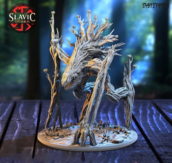 Twig Blight Treant Miniature 100mm Tall 28mm/32mm Scale - Etsy UK