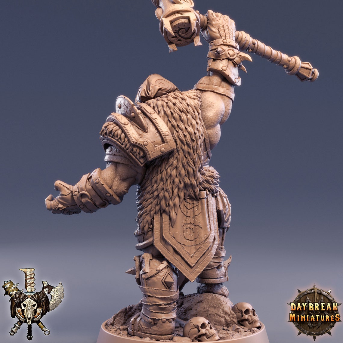 Orc Fighter Shaman Cleric With Battle Hammer Scales: 28mm - Etsy
