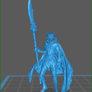 Human Fighter Polearm Master Paladin Adventurer PC or NPC | 3 Sizes ...