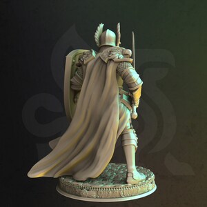 Human Paladin Fighter Sword & Shield | Miniature | 5 Sizes /scales ...